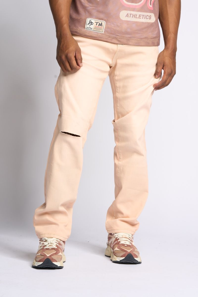 "TIMELINE" STRAIGHT FIT DENIM (CREAM) – P H E E L I N G S